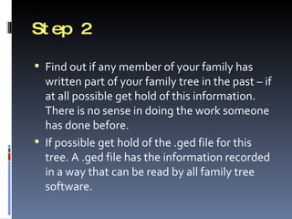 How To Make Your Own Family Tree | PPT