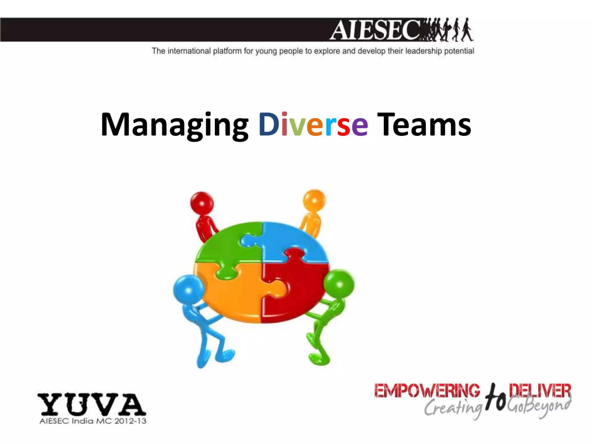How to manage a diverse team | PPTX