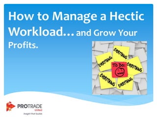 How to Manage a Hectic Workload | PPT