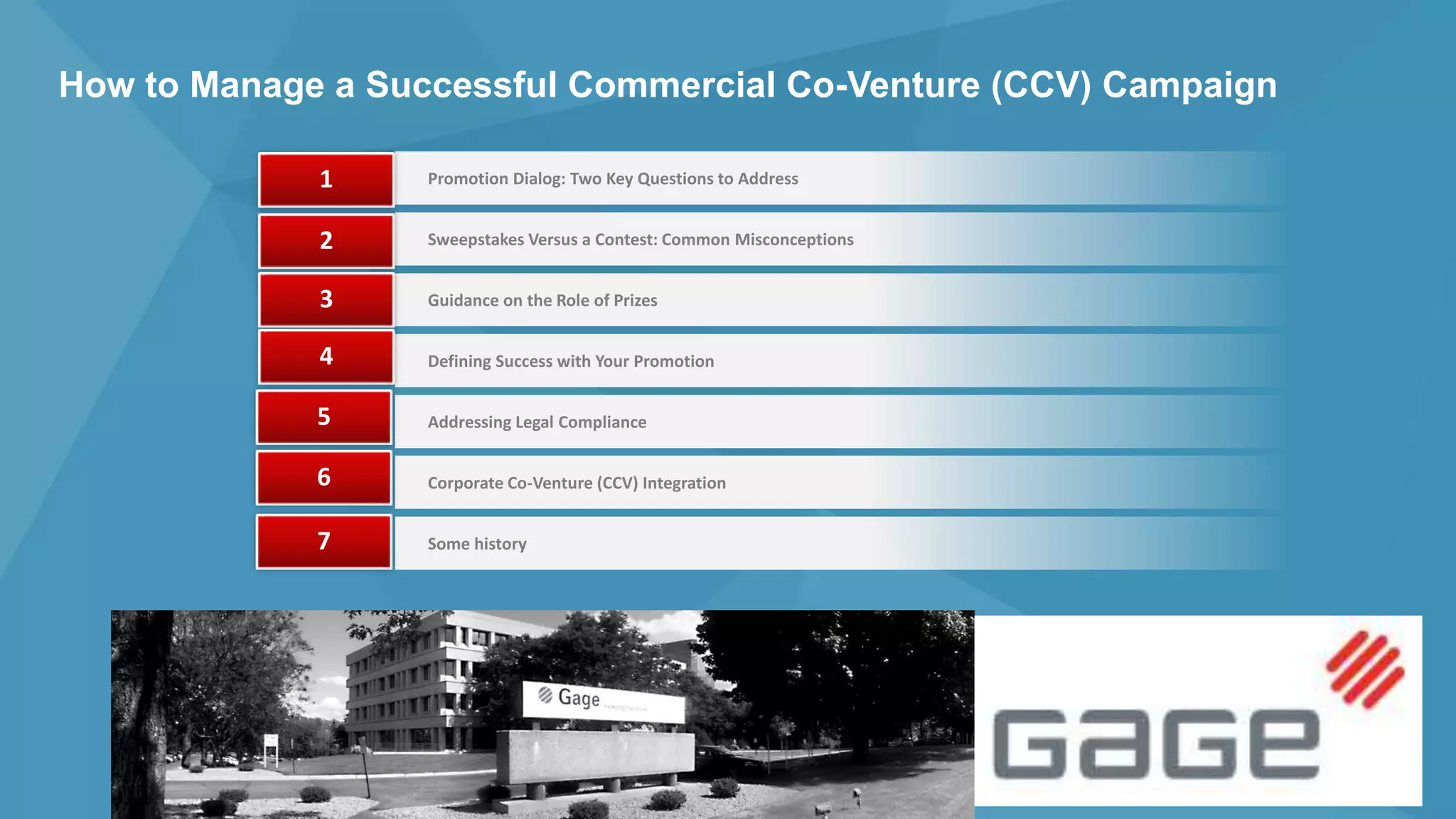 How to Manage a Successful Commercial Co-Venture (ccv) Campaign | PPTX ...