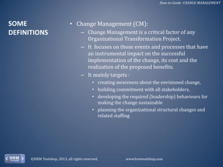 Change Management - How to manage change in your organization ...