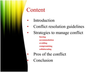 How to manage conflict | PPT | Parenting Babies and Toddlers | Parenting