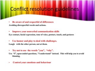How to manage conflict | PPT | Parenting Babies and Toddlers | Parenting