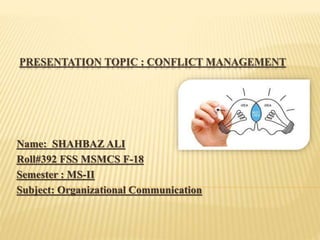 Conflict Management | PPT