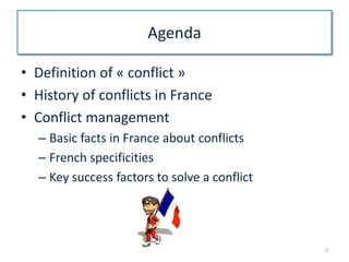 How to manage conflicts in France | PPTX