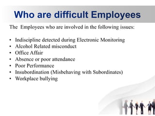 How to Manage Difficult Employees | PPT