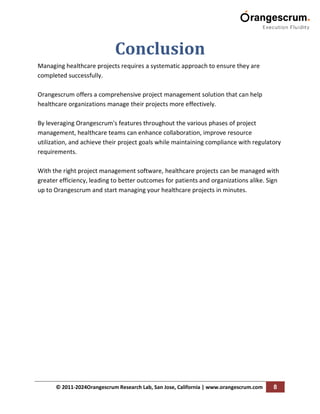 How To Manage Healthcare Projects Using Orangescrum Project ...