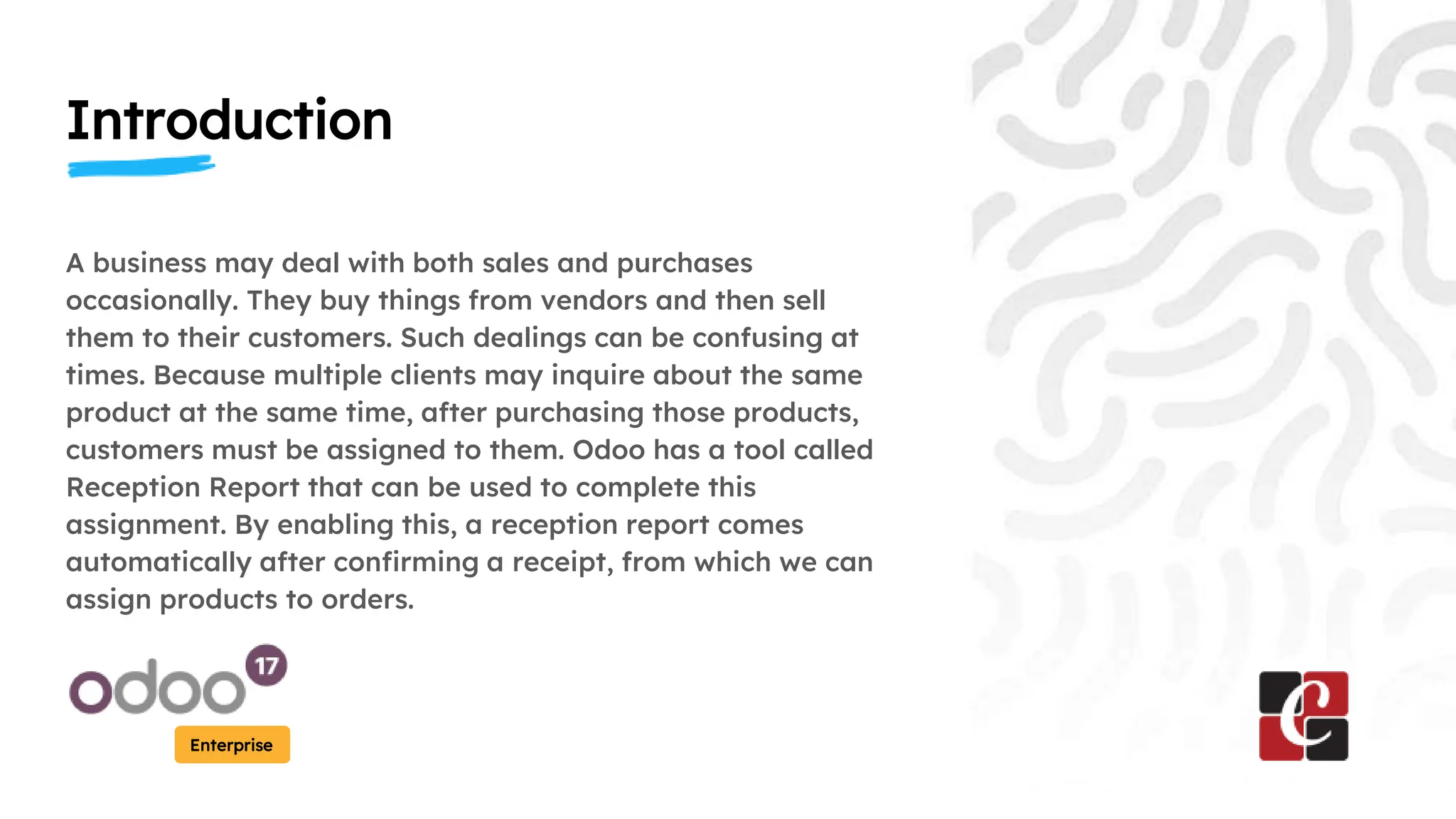 How to Manage Reception Report in Odoo 17 | PPTX