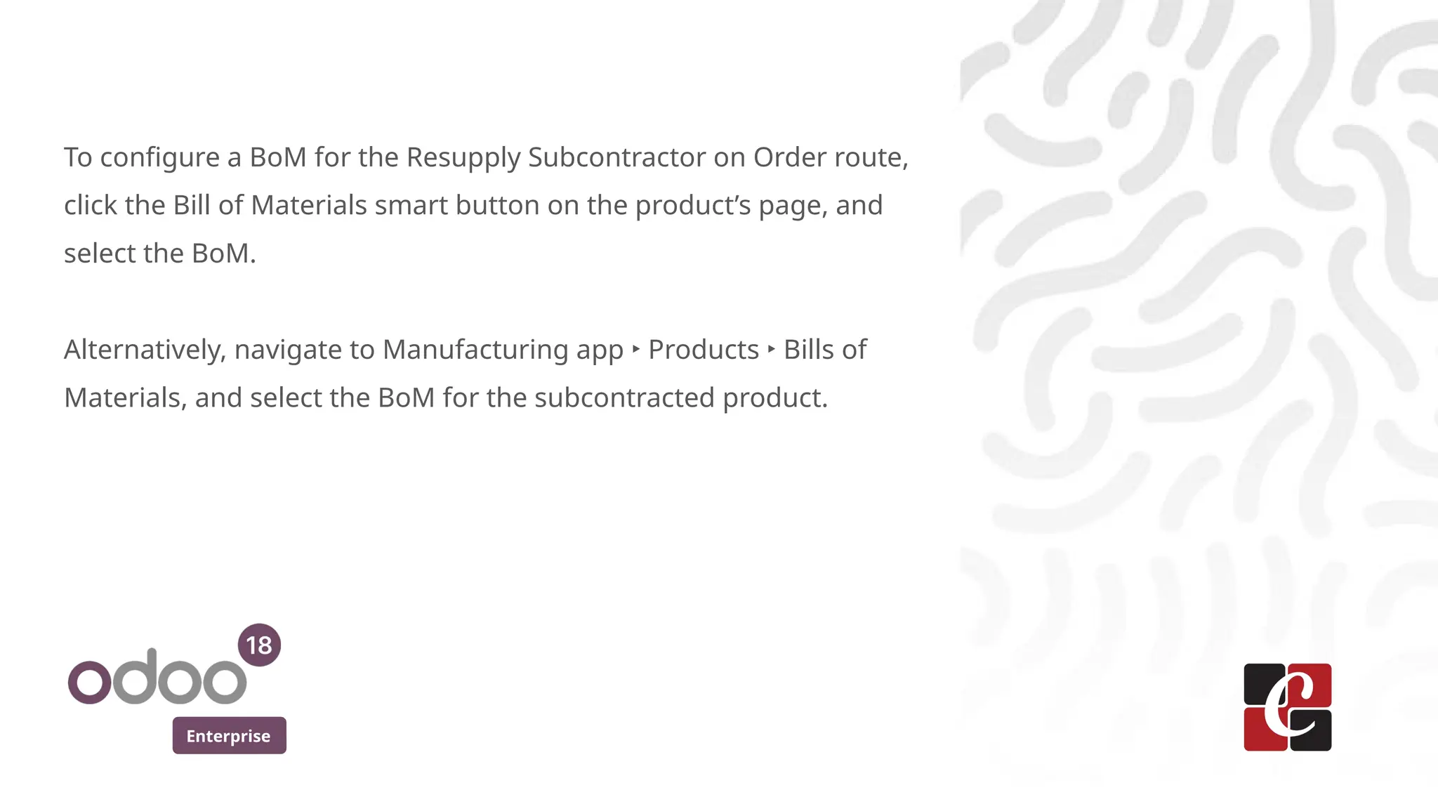 How to Manage Resupply Subcontracting in Odoo 18 | PPTX