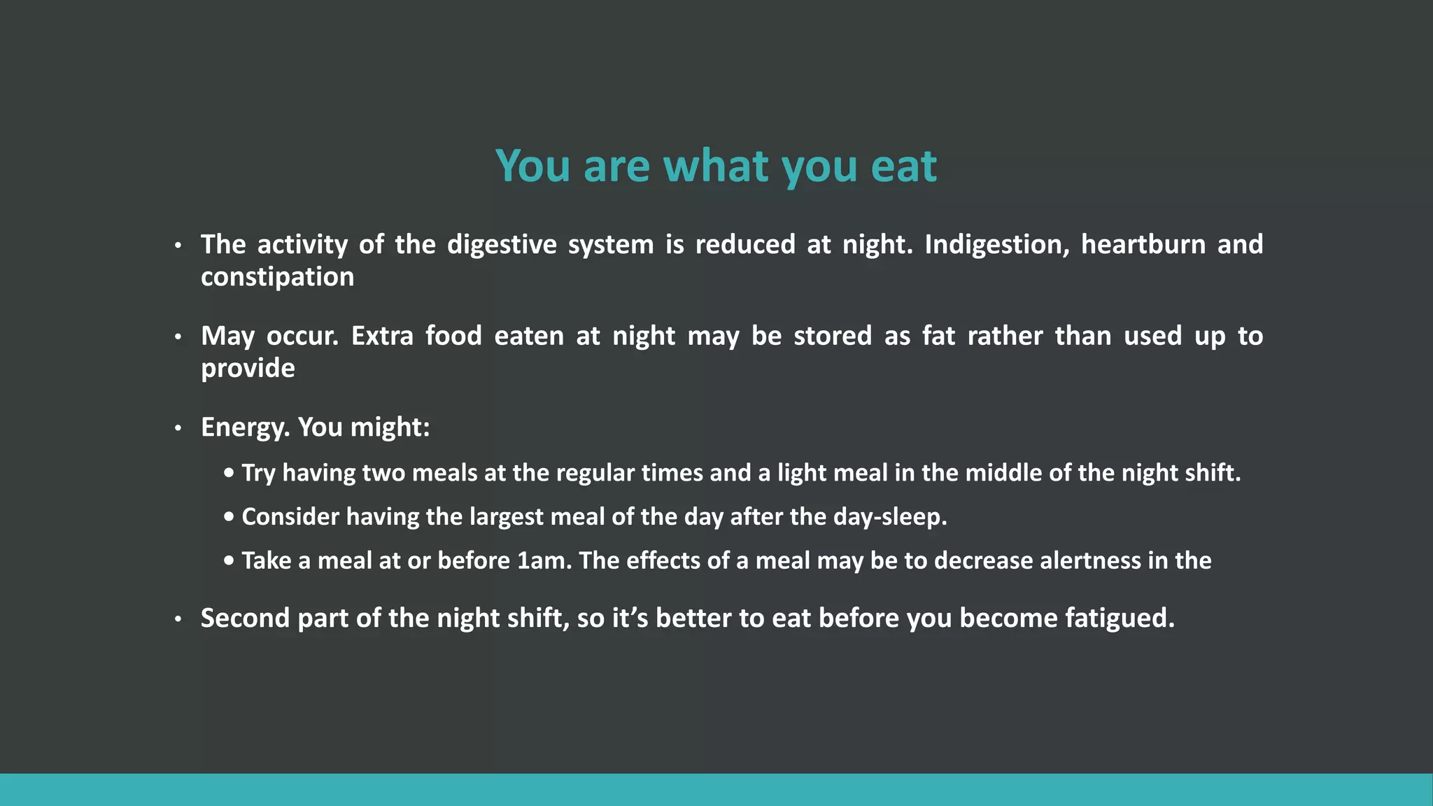 How to manage shiftwork | PPTX