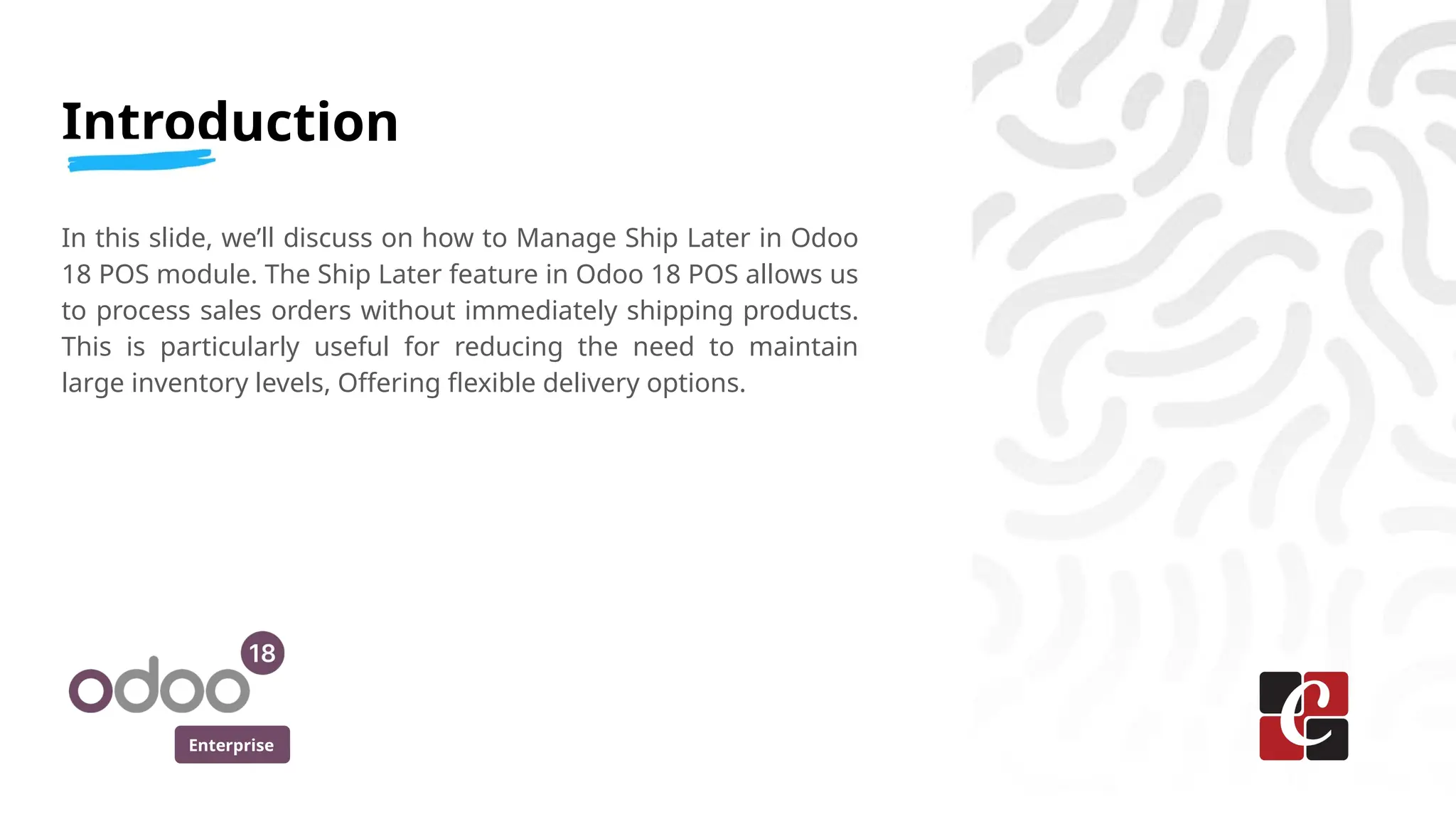 How to Manage Ship Later in Odoo 18 POS | PPTX