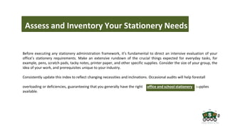 How To Manage Stationery In An Office 8 Tips For Success.pptx