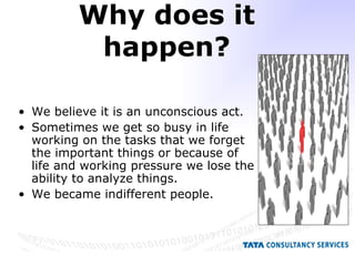How to manage the indifference | PPT