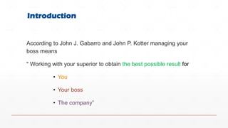 How to manage your bosses | PPTX