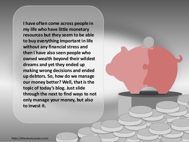 How To Manage Your Money Better How To Manage Your Money Better