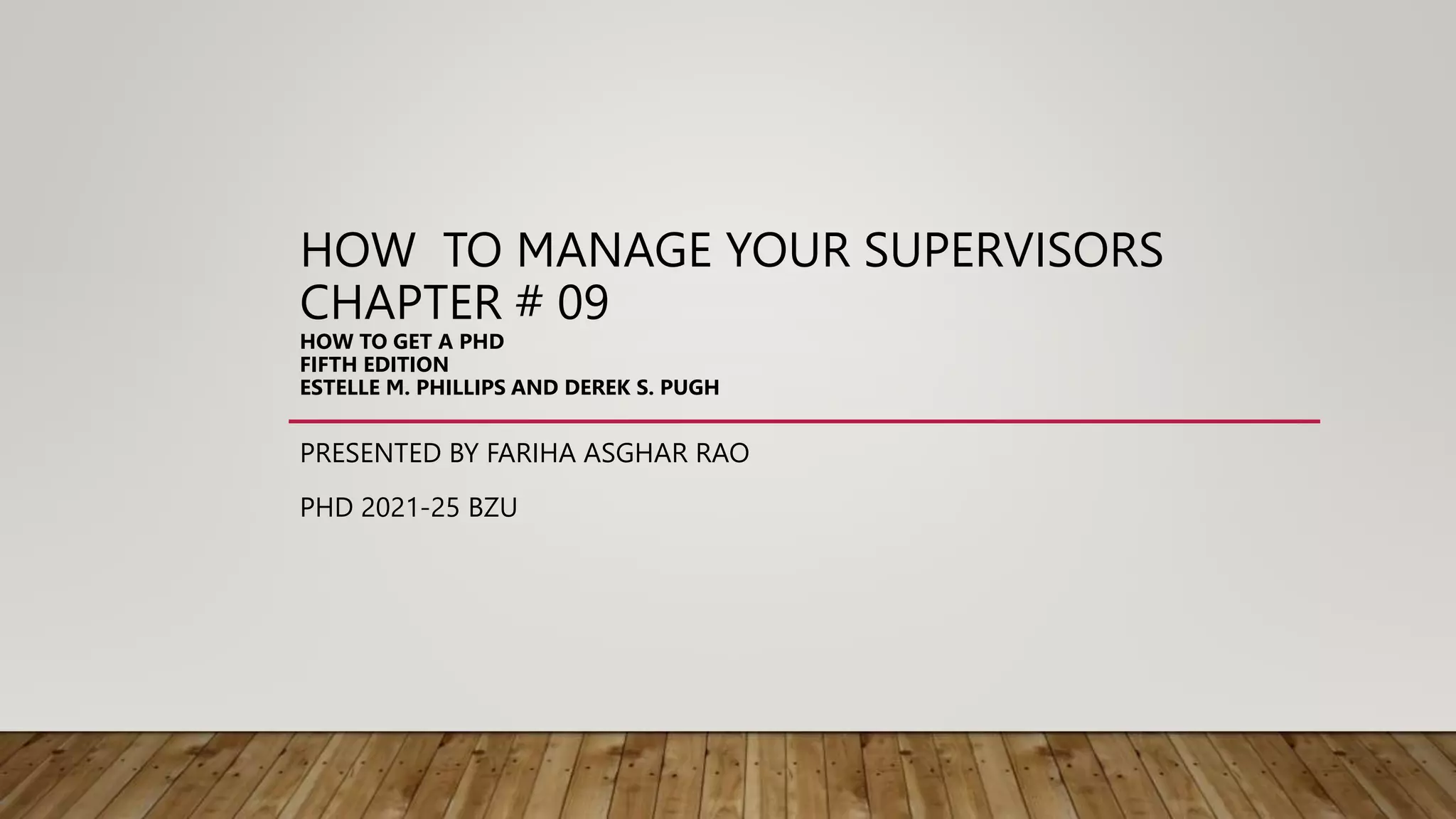 How to manage your supervisors PPT.pptx