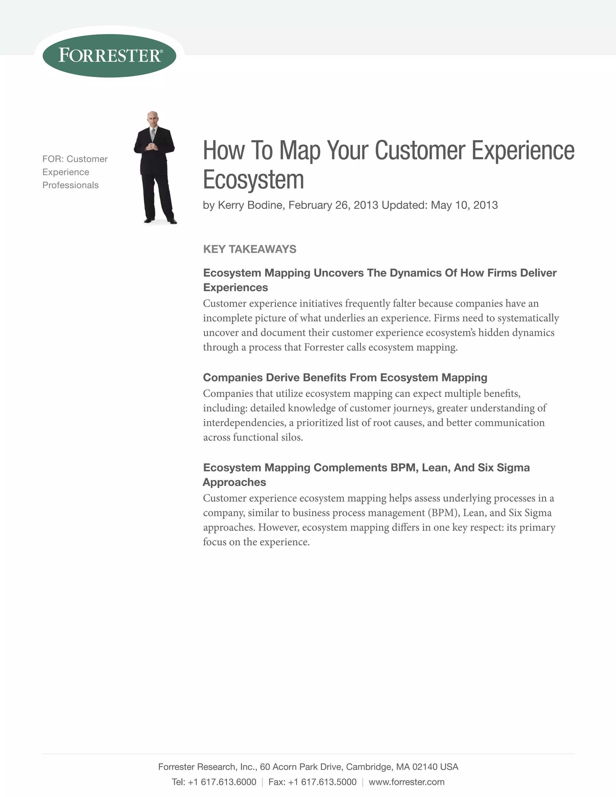 How to map your customer Experience Ecosystem | PDF | Business ...