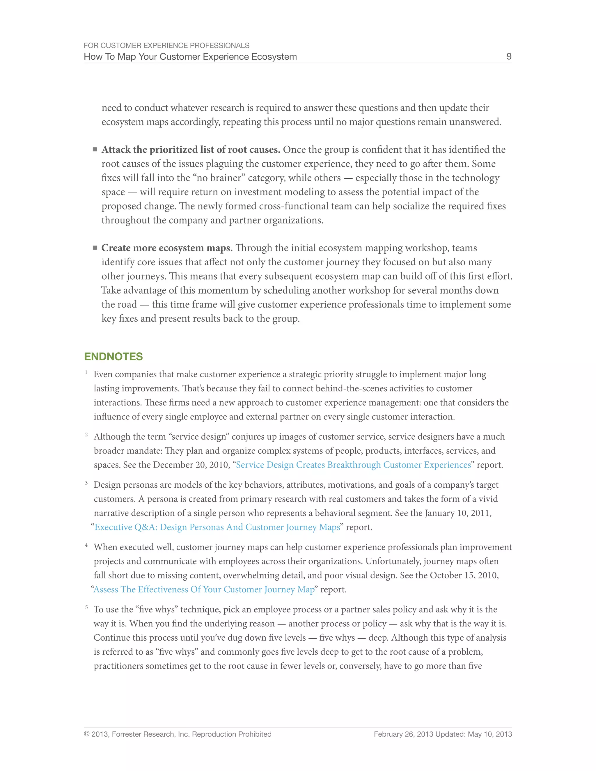 How to map your customer Experience Ecosystem | PDF | Business ...