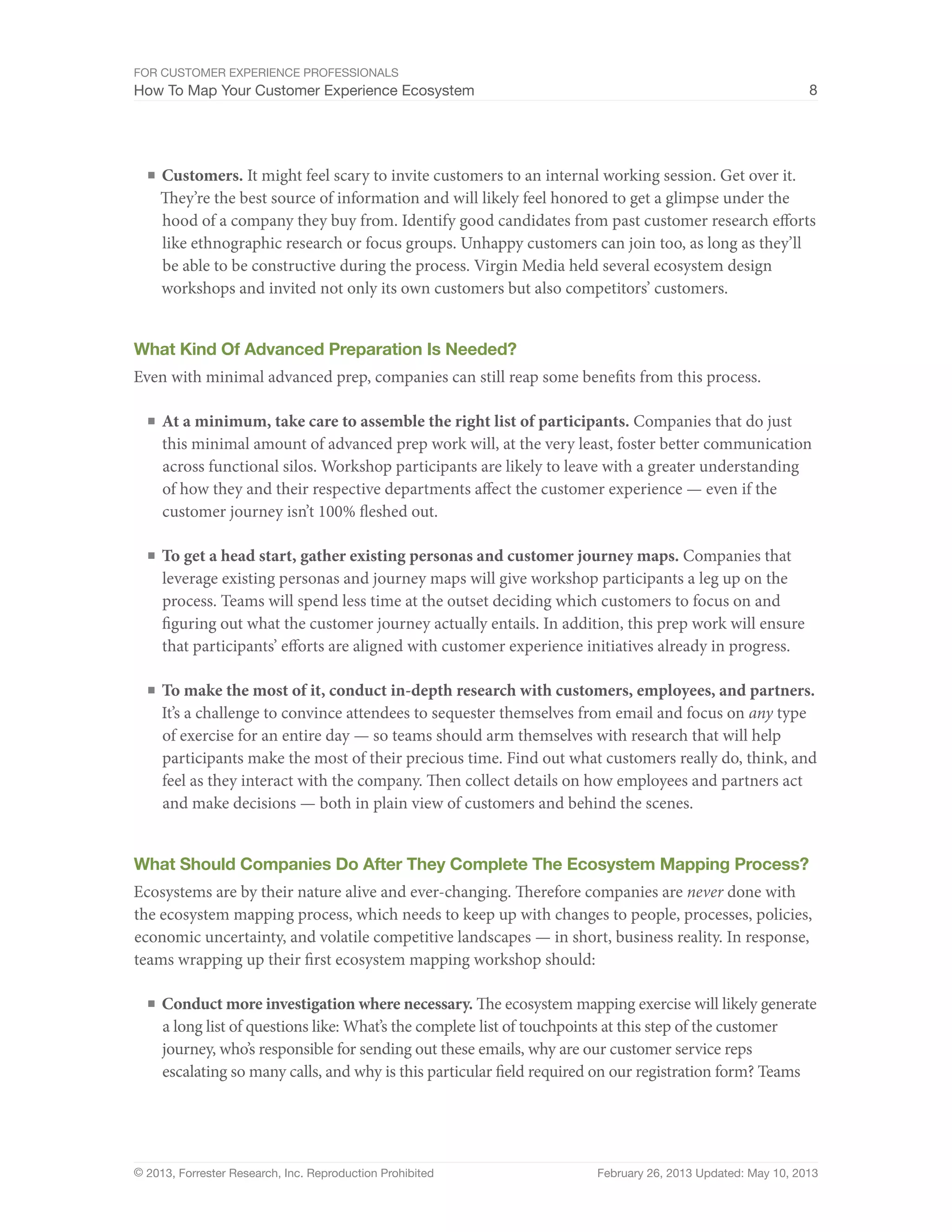 How to map your customer Experience Ecosystem | PDF | Business ...