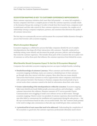 How to map your customer Experience Ecosystem | PDF | Business ...