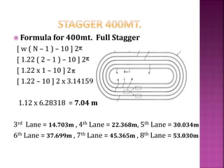 How to mark track 400mt. 80 mt Part 2 | PPTX