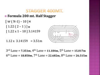 How to mark track 400mt. 80 mt Part 2 | PPTX