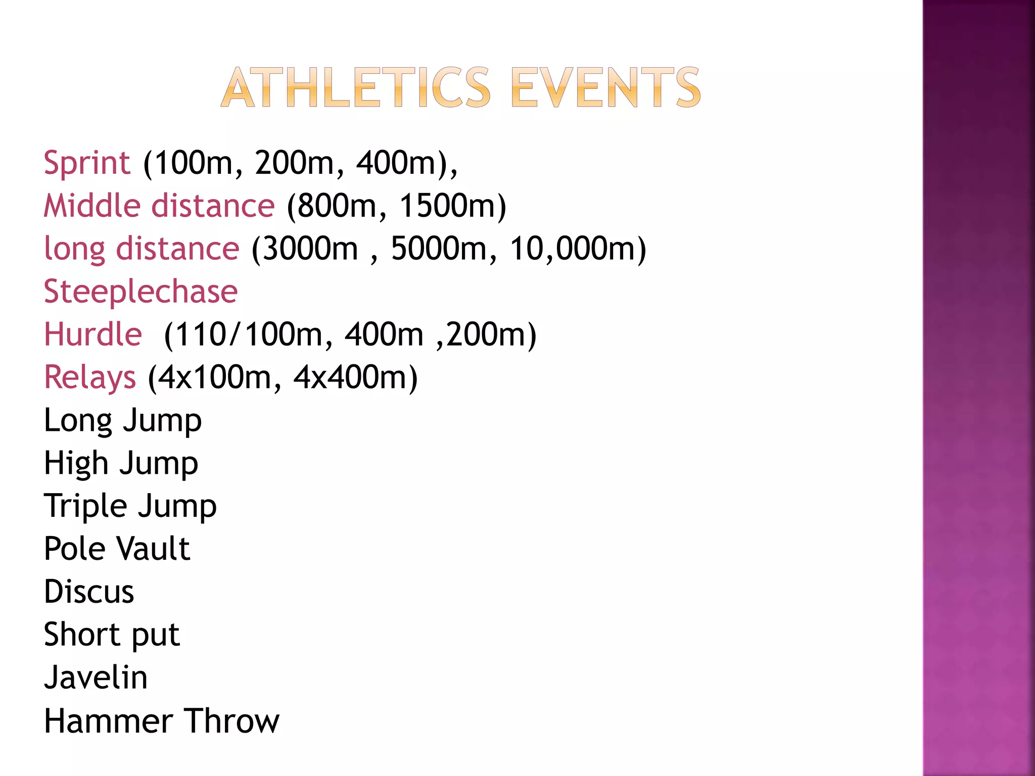 How to mark track 400mt. 84.39