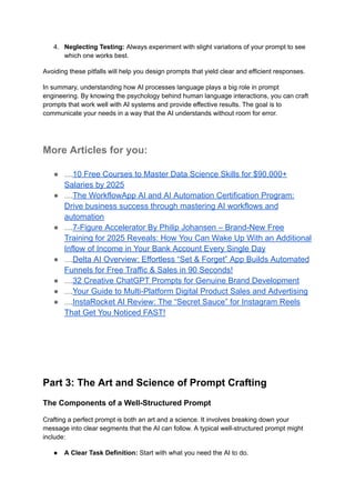 How to Master AI Prompt Engineering Skills for Future Growth | PDF