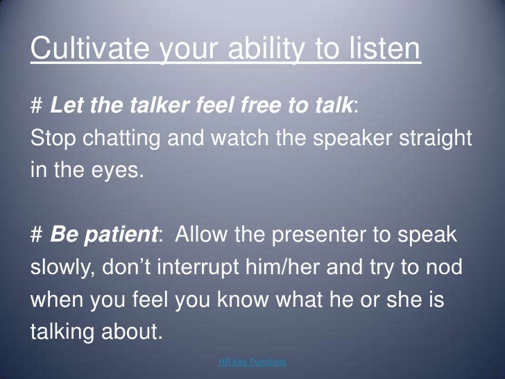 How to master full listening skills