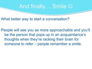 How to master networking if you’re an introvert | PPT