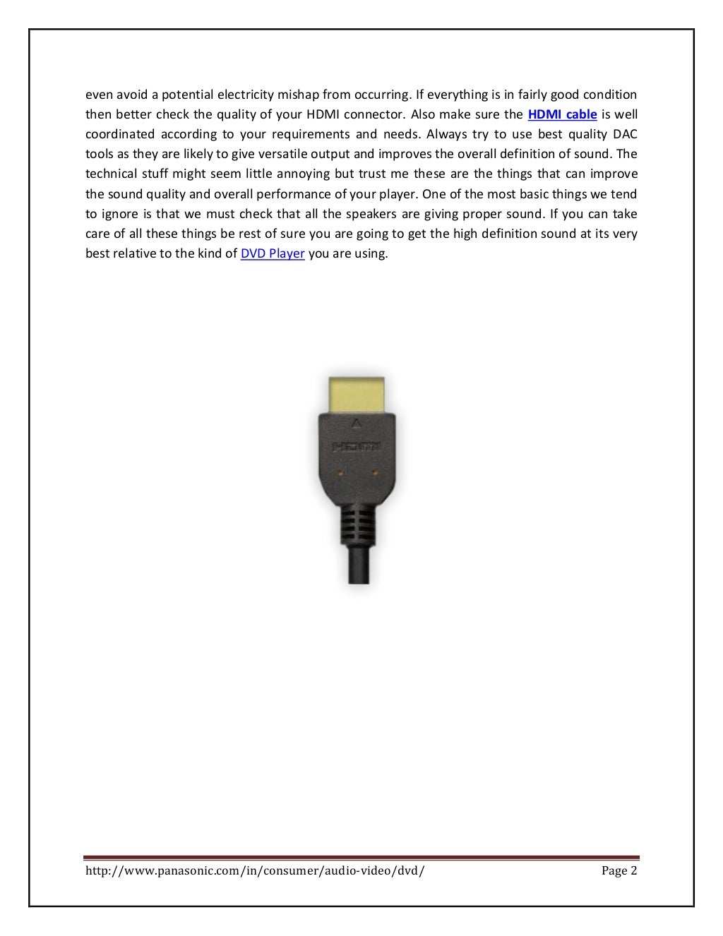 How to maximize sound quality on your dvd player | PDF