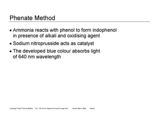 How to measure Ammonia- Phenate method.pptx