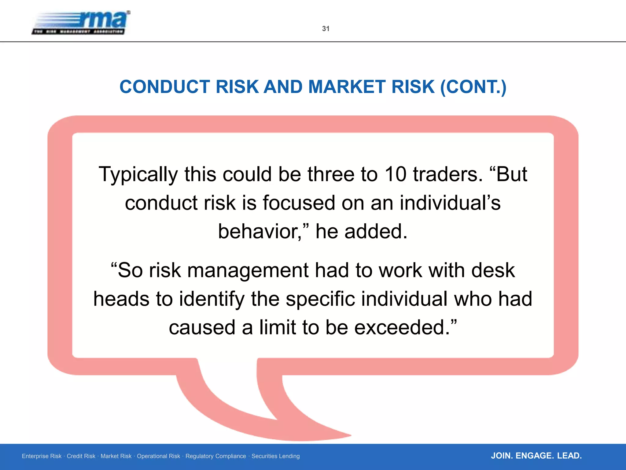 How to Measure and Mitigate Conduct Risk | PPTX