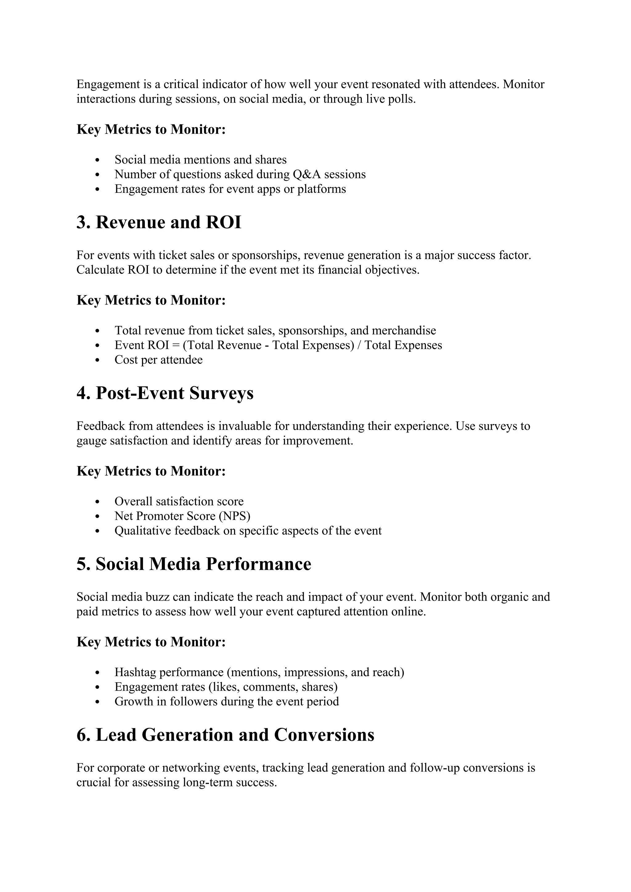 How to Measure Event Success : The Wedding Basket | PDF