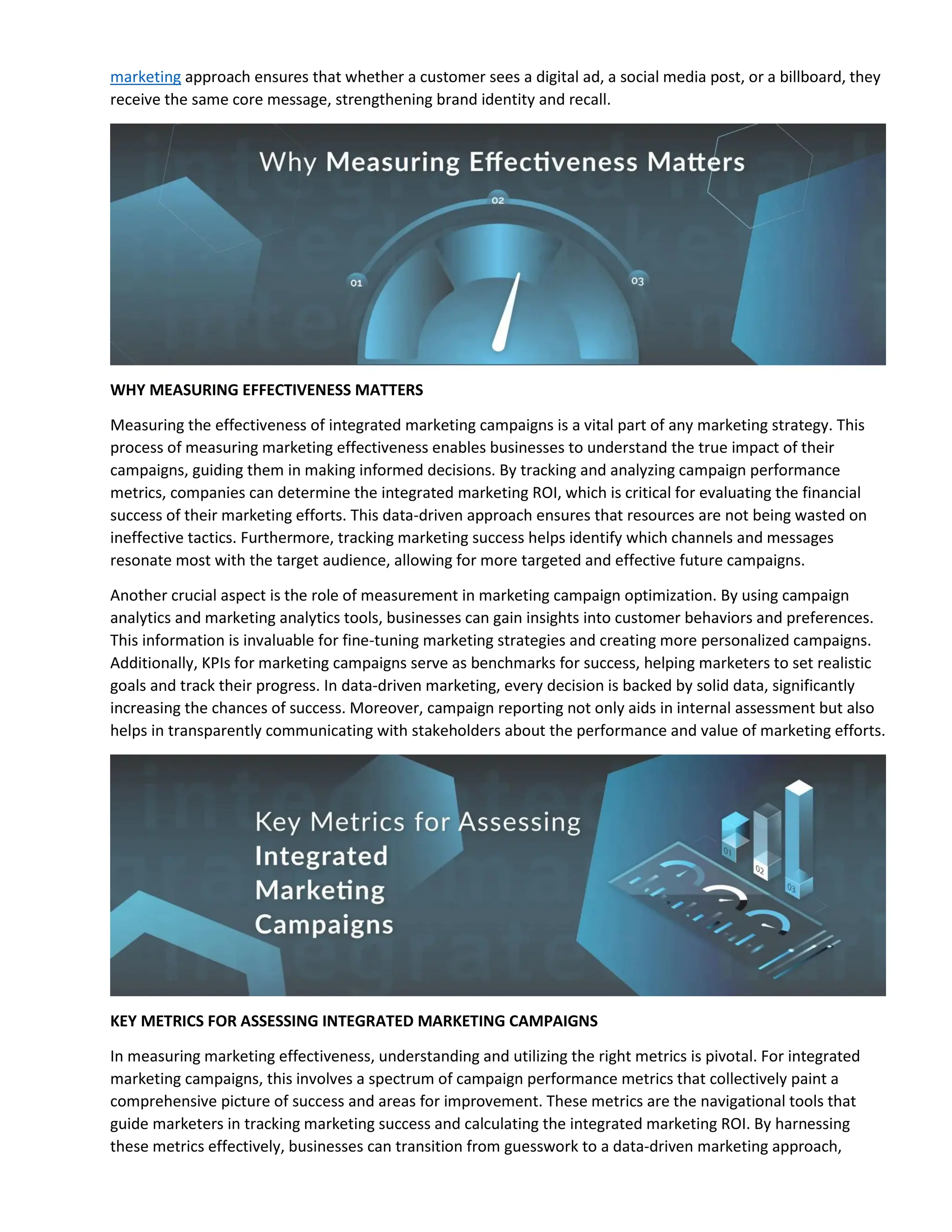 HOW TO MEASURE THE EFFECTIVENESS OF INTEGRATED MARKETING CAMPAIGNS.pdf | Marketing and ...