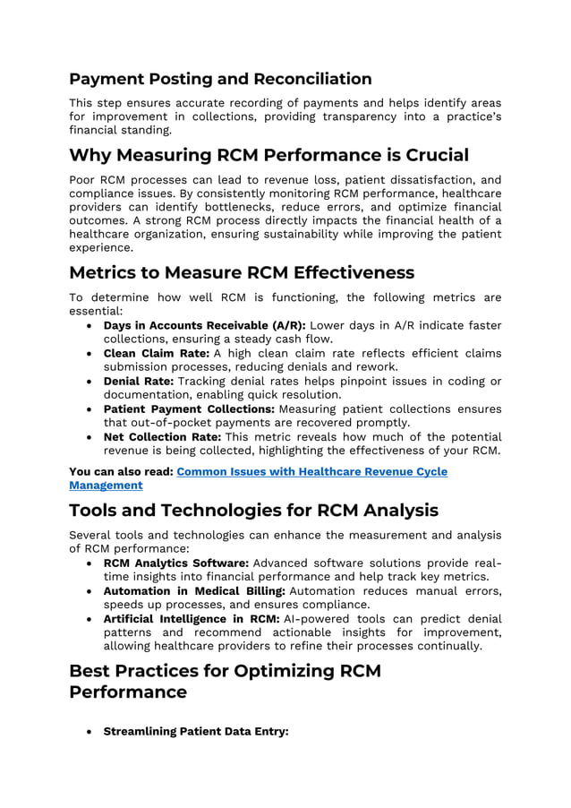 How to Measure the Effectiveness of Revenue Cycle Management in ...
