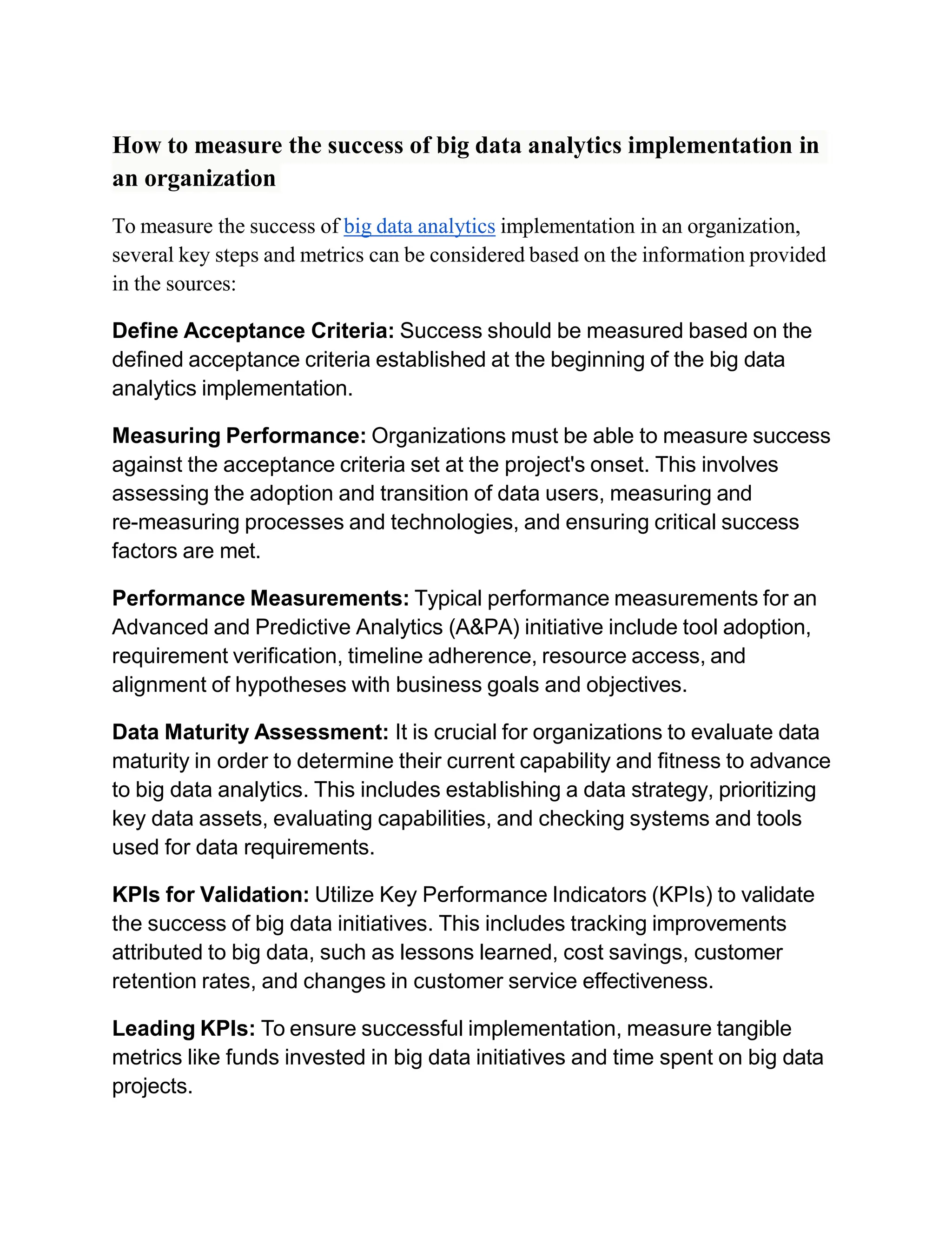 How to measure the success of big data analytics implementation in an organization.pptx
