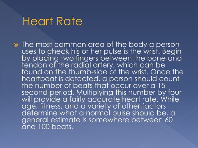 How to Measure Your Heart Rate | PPT