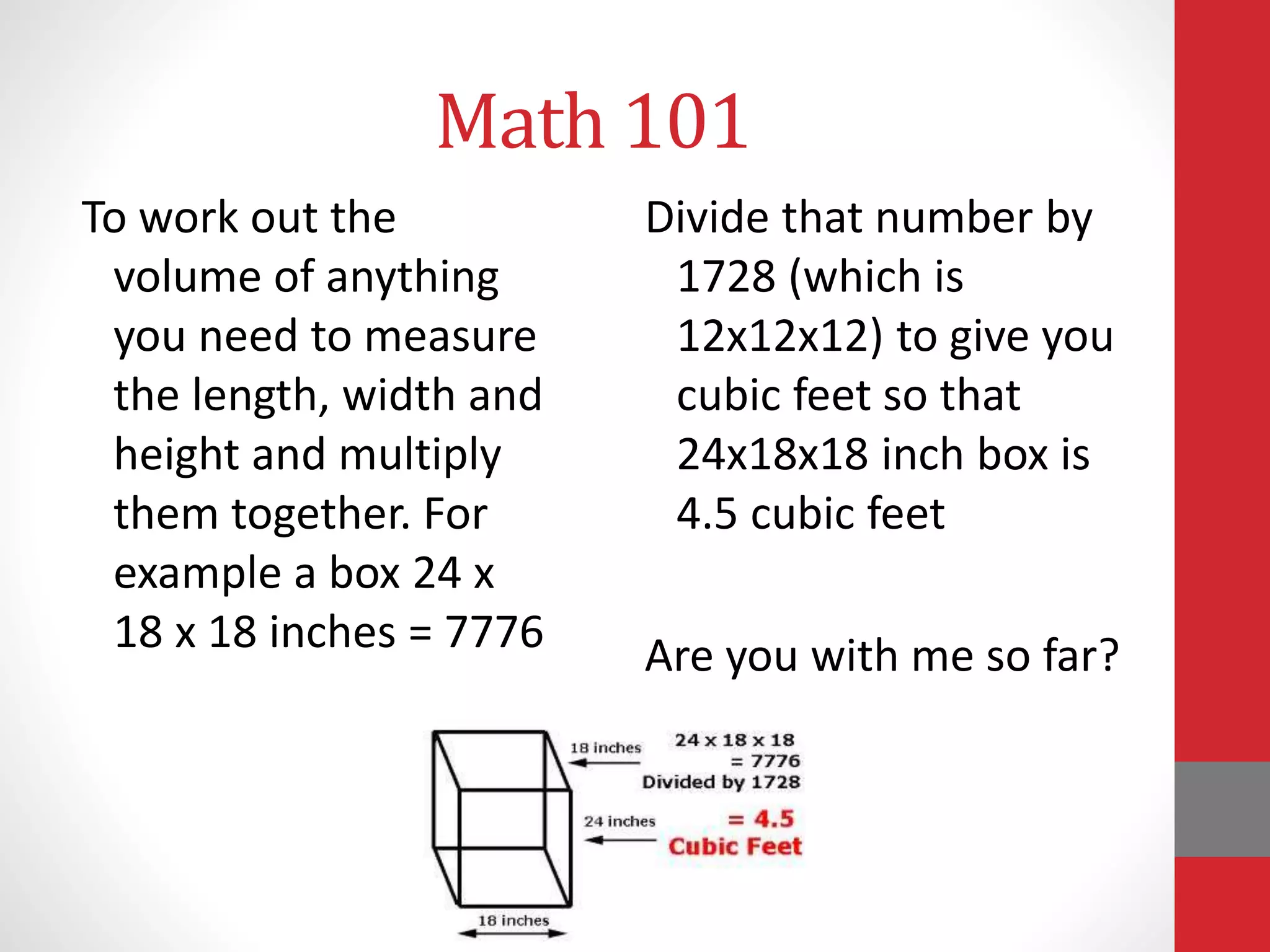 How to measure your shipment | PPTX