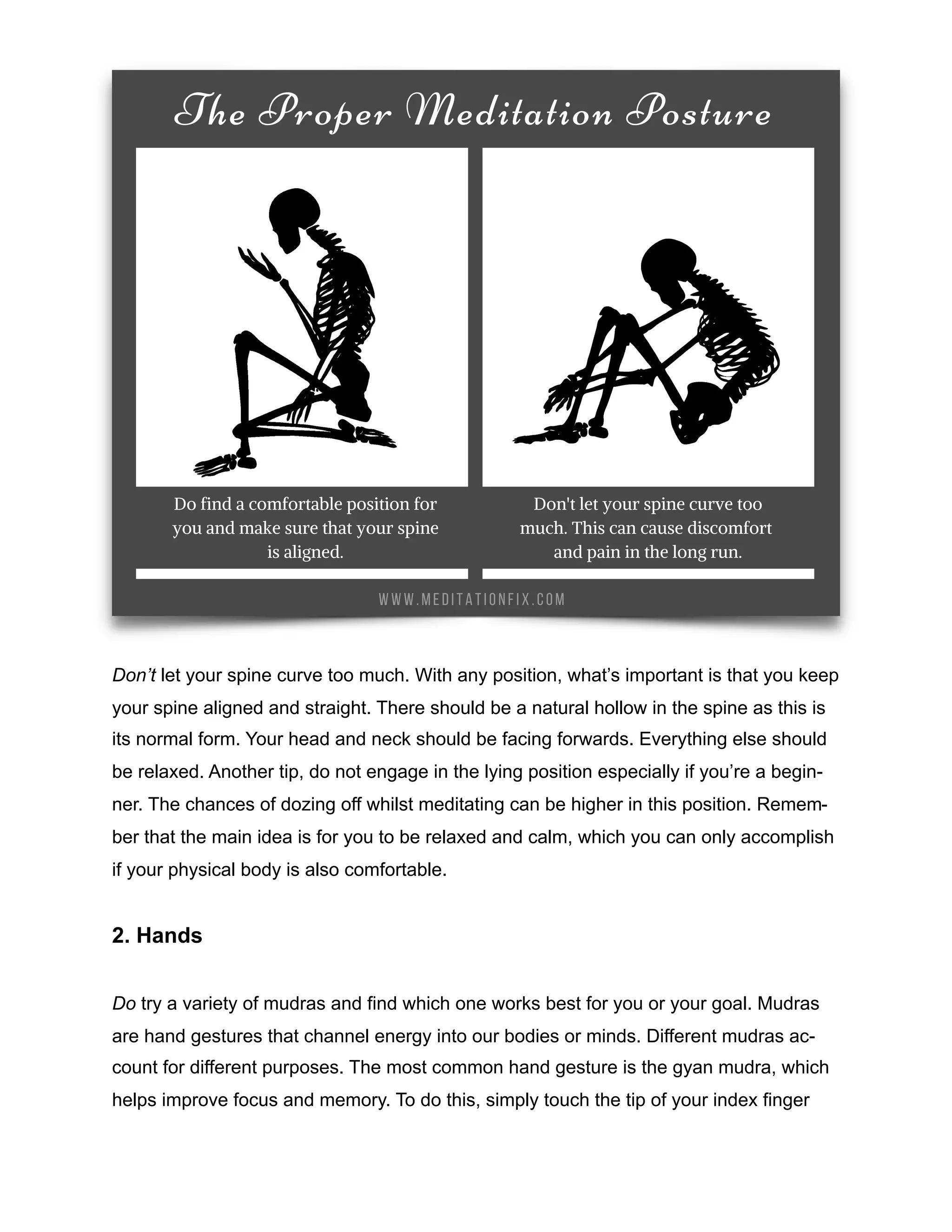 How to Meditate the Proper Way in Seven Steps (The Basics) | PDF | Lung ...