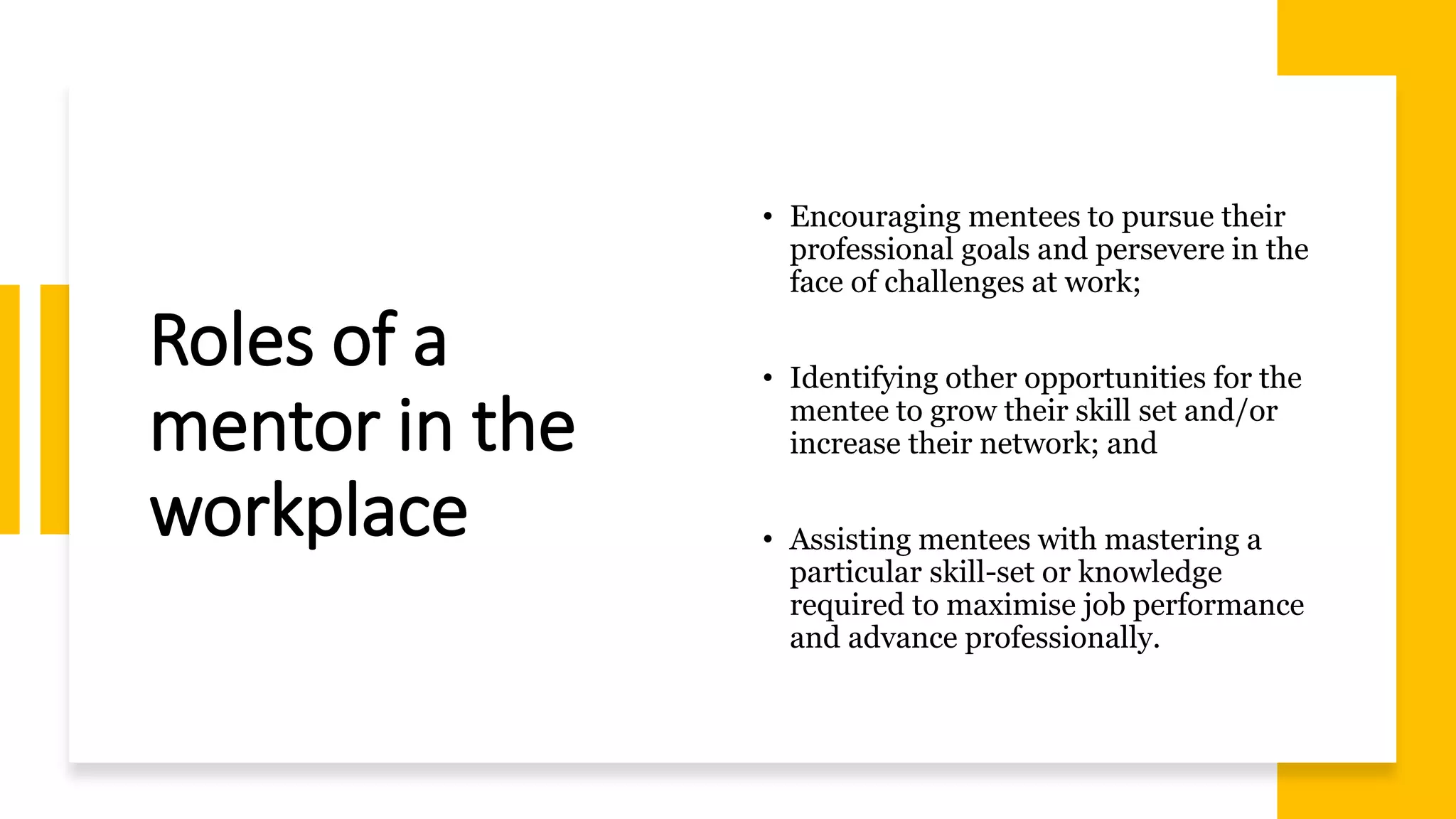 How to Effectively Mentor in the Workplace | PDF