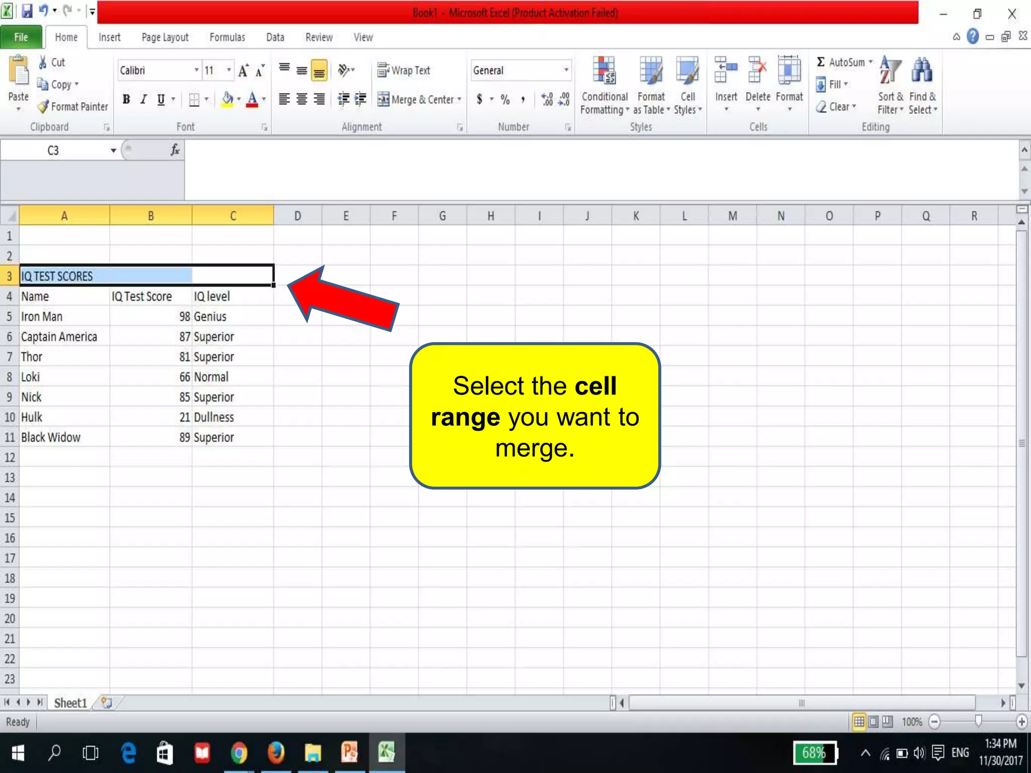 merge¢er in excel | PPTX