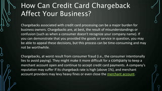 How to Minimize Chargebacks: What can you do to reduce credit card chargebacks? | PPT