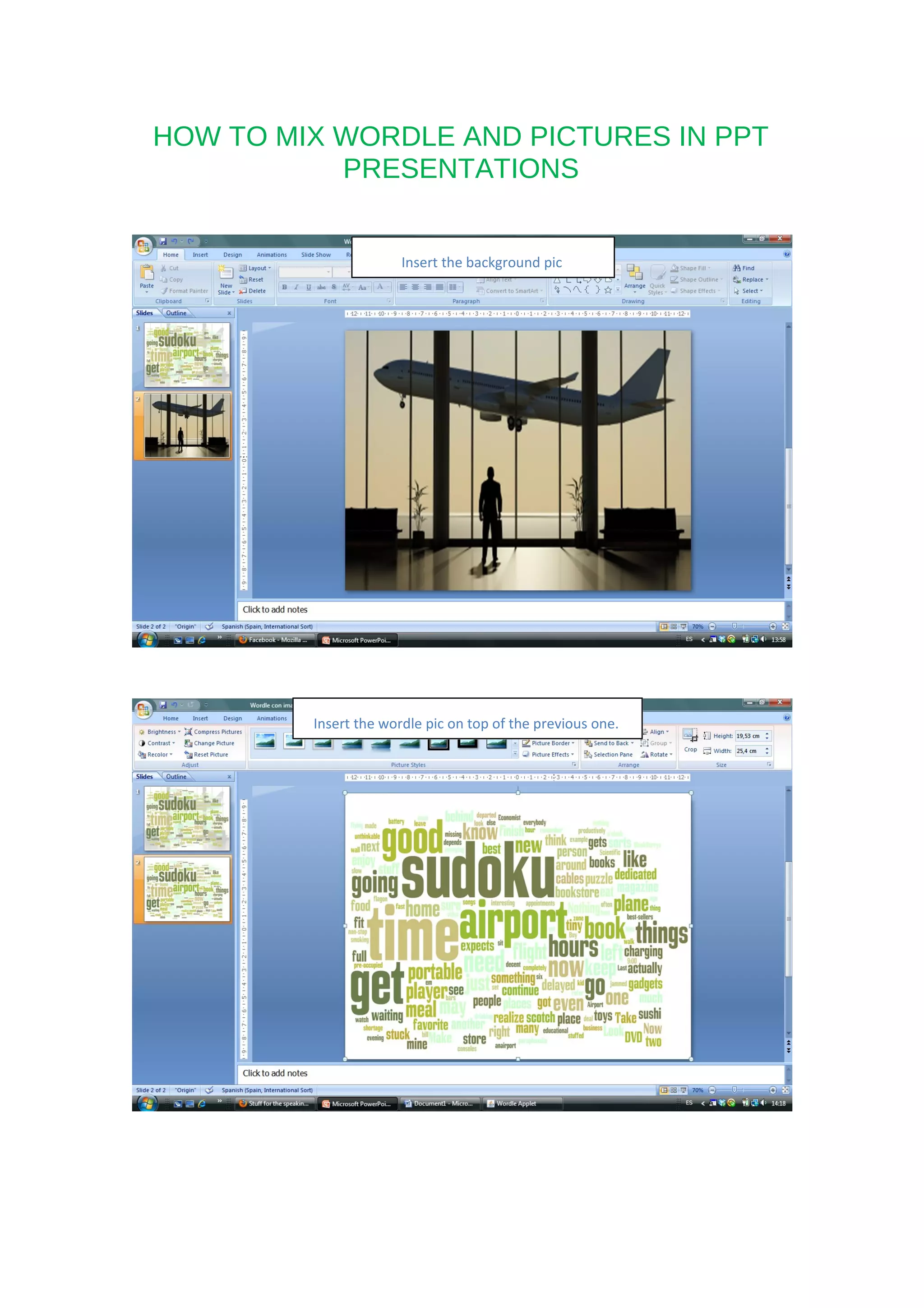 How to mix wordle and pictures in ppt presentations | DOC