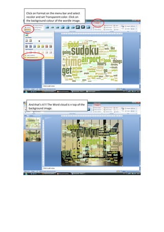 How to mix wordle and pictures in ppt presentations | DOC