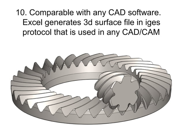 How to model an accurate hypoid gear set in 3d CAD | PPT