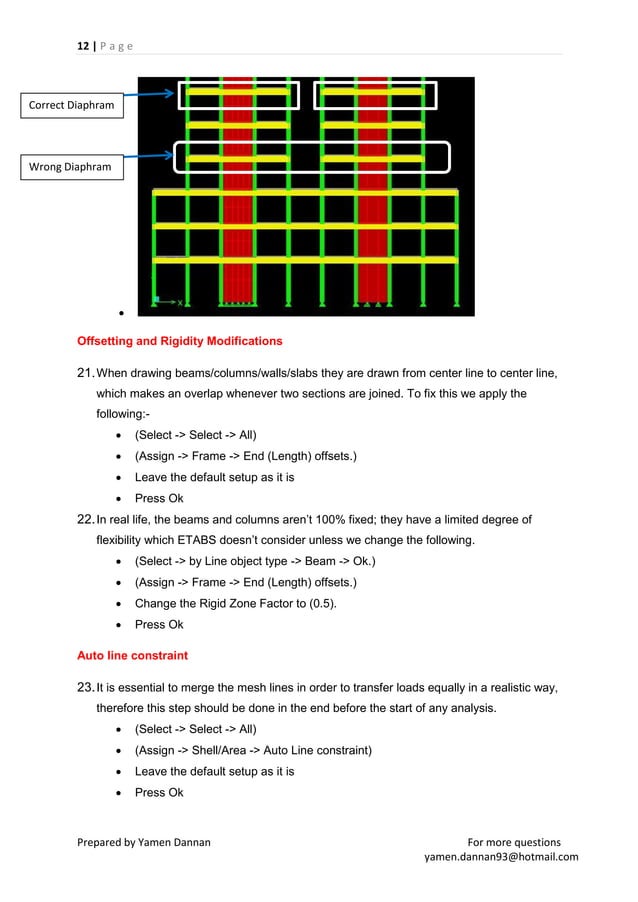 How to model and analyse structures using etabs | PDF