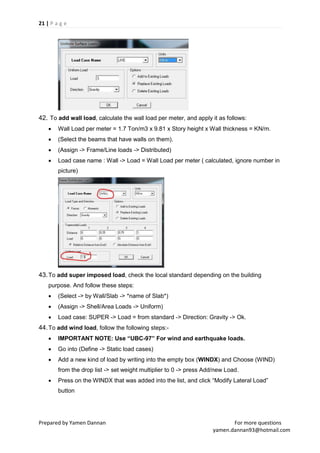 How to model and analyse structures using etabs | PDF | Free Download