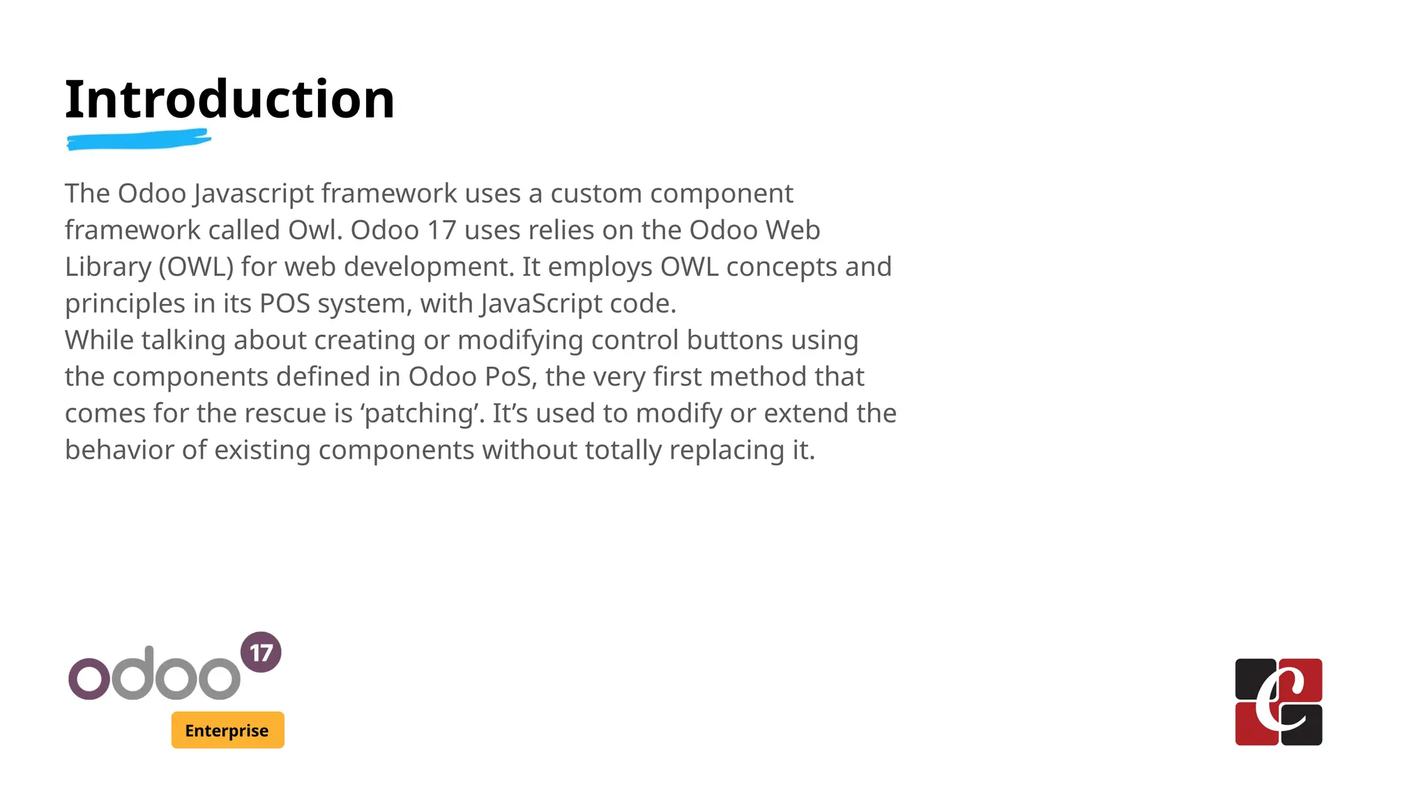 How to modify_create components control buttons in Pos odoo.pptx