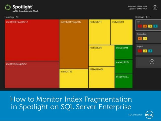 How to Monitor Index Fragmentation in Spotlight on SQL Server Enterprise